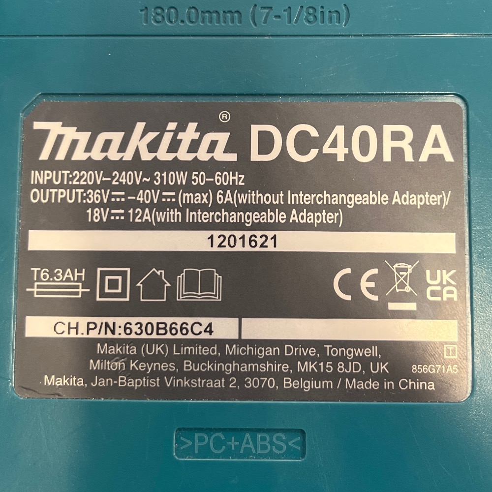 Pre-owned Makita makita dc40ra li ion 40v max charger - Own4Less